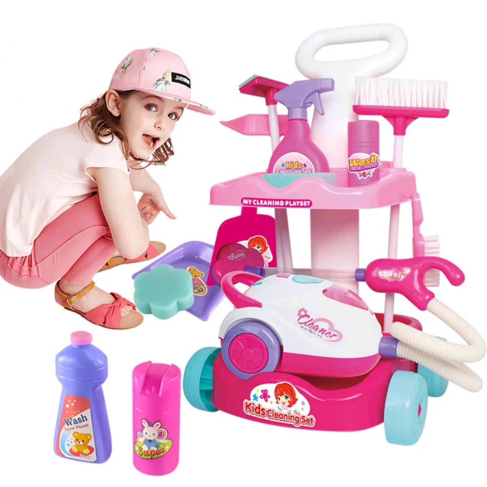 Deciji set za ciscenje sa usisivacem i kolicima... – MAKI-SHOP011.RS